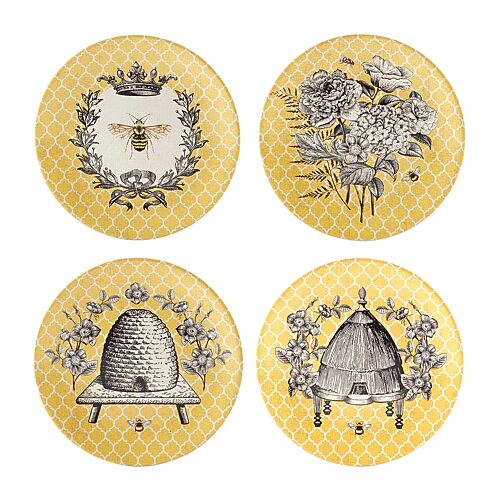 Click here for Certified International French Bees Set of 4 Salad... prices