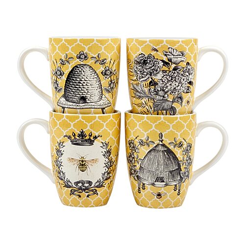 Click here for Certified International French Bees Set of 4 Mugs... prices