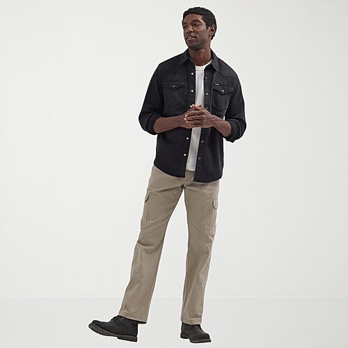 Click here for Wrangler Mens Relaxed Fit Cargo Pant  32 30  Beige prices