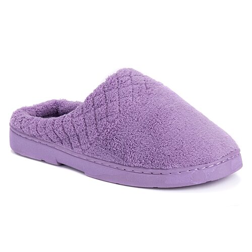 Click here for Muk Luks Womens Micro Chenille Clog Slippers  Smal... prices