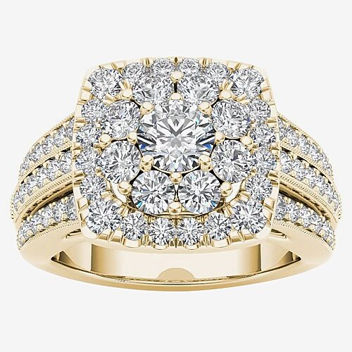 Click here for Womens 2 CT. T.W. Natural White Diamond 14K Gold C... prices