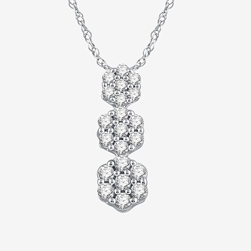 Click here for Diamond Blossom Womens 1/4 CT. T.W. Lab Grown Whit... prices
