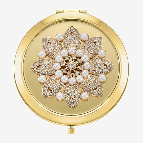 Click here for Monet Jewelry Gold Tone Gold Tone Compact Mirror... prices