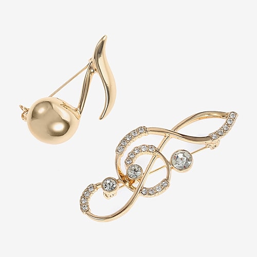 Click here for Monet Jewelry Gold Tone Music Notes Pin  One Size... prices