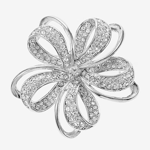 Click here for Monet Jewelry Crystal Pin  One Size  White prices