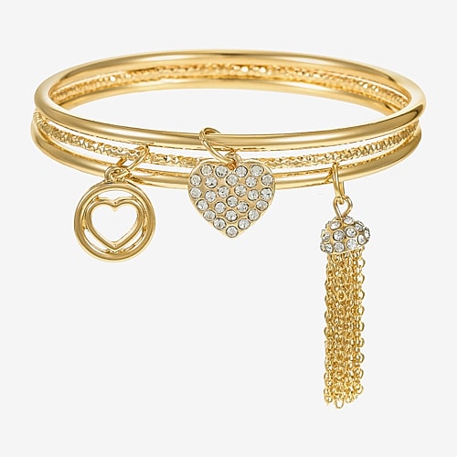 Click here for Monet Jewelry Charm Tassel Womens 3-pc. Glass Brac... prices