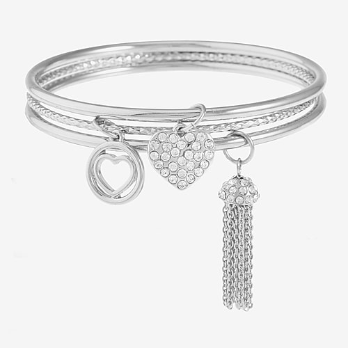 Click here for Monet Jewelry Charm Tassel Womens 3-pc. Glass Brac... prices