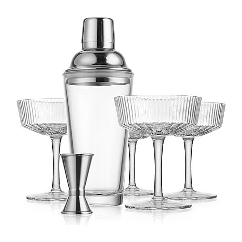 Whiskey and Rye 6-pc. Espresso Martini Drinkware Set  One Size  White