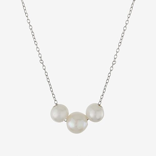 Click here for Silver Treasures Womens White Cultured Freshwater... prices