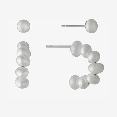 Click here for Silver Treasures Cultured Freshwater Pearl Womens... prices