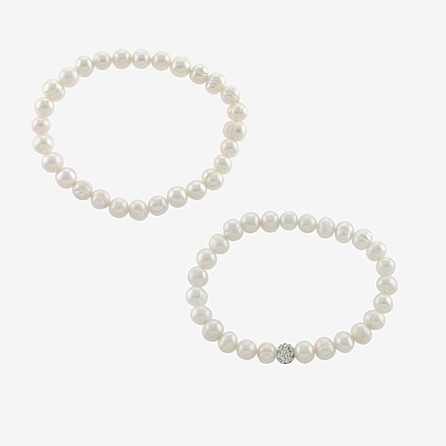 Click here for Silver Treasures Cultured Freshwater Pearl Womens... prices