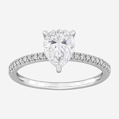 Click here for Womens 1/10 CT. T.W. Lab Created White Moissanite... prices