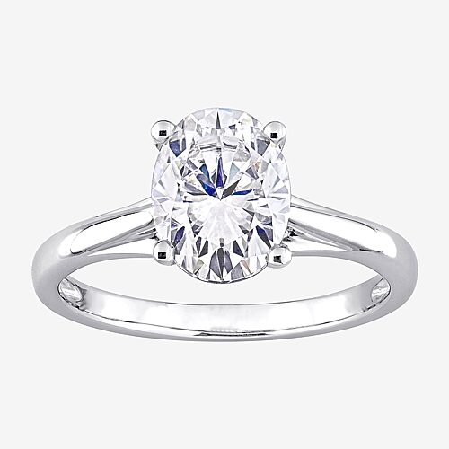 Click here for Womens Lab Created White Moissanite 14K Gold Solit... prices