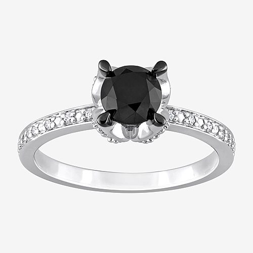 Click here for Midnight Black Womens 1 CT. T.W. Natural Black Dia... prices