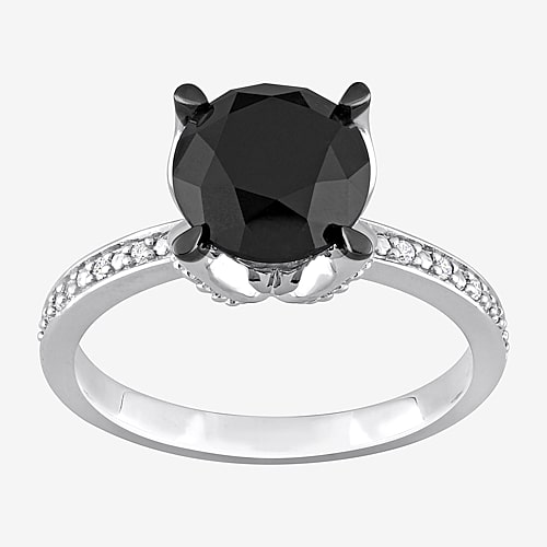 Click here for Womens 3 CT. T.W. Natural Black Diamond 14K Gold R... prices