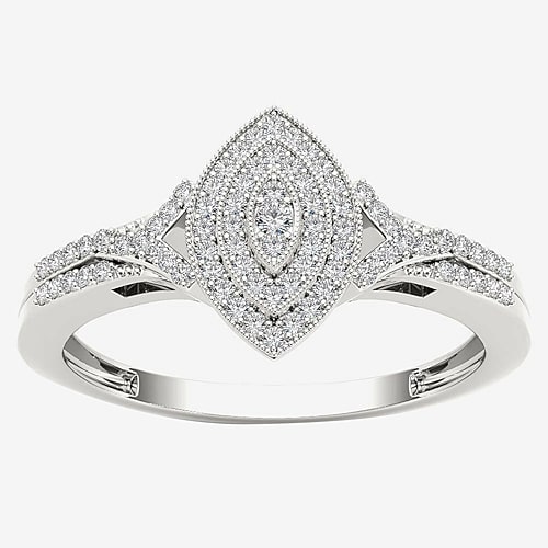 Click here for 1/5 CT.T.W. Natural Round Diamond 10K Gold Engagem... prices