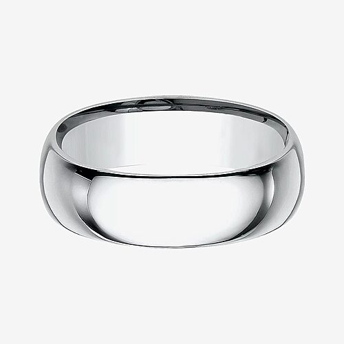 Click here for Mens 10K White Gold 8MM Comfort-Fit Wedding Band... prices