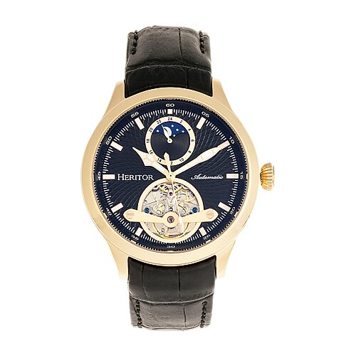 Click here for Heritor Automatic Gregory Gold Case  Genuine Black... prices