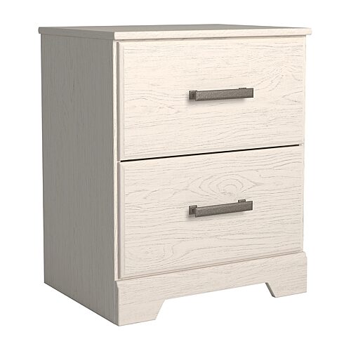 Signature Design by Ashley Stelsie 2-Drawer Nightstand  One Size  White