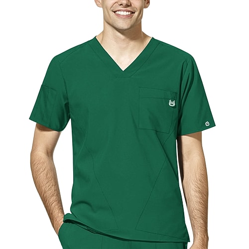 Click here for Wink Mens W123 V-Neck Scrub Top - Hunter prices