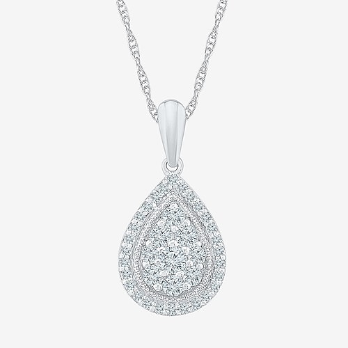 Click here for Teardrop Womens 1/2 CT. T.W. Natural White Diamond... prices