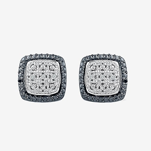 Click here for Diamond Accent Natural Black Diamond Sterling Silv... prices