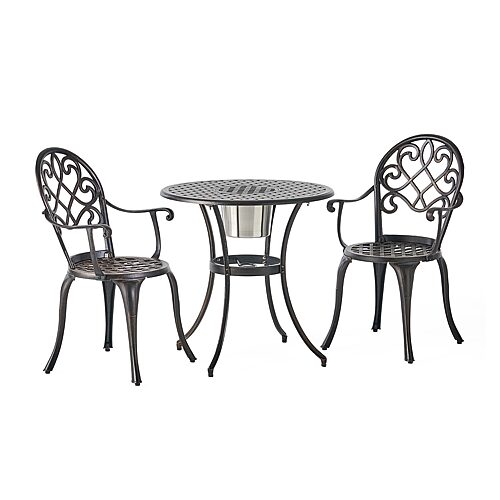 Click here for Angeles 3-pc. Bistro Set  One Size  Black prices