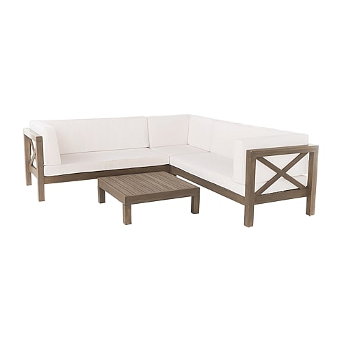 Click here for Brava 4-pc. Conversation Set  One Size  Gray prices