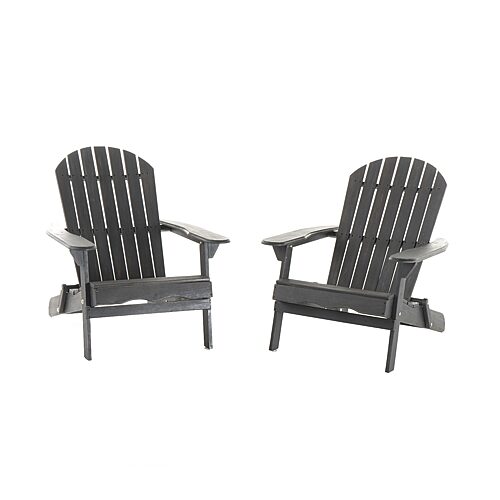 Hanlee 2-pc. Folding Adriondack Chair  One Size  Gray