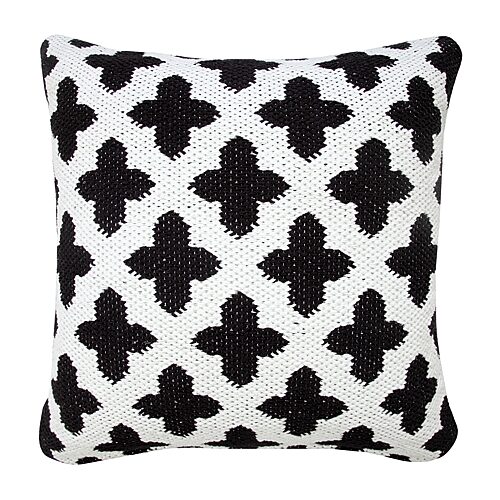 LR Home Cole Modern Square Throw Pillow  One Size  White
