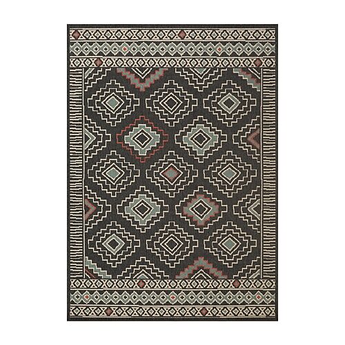 Click here for Lr Home Trixie 8x99 Outdoor Area Rug - Black prices