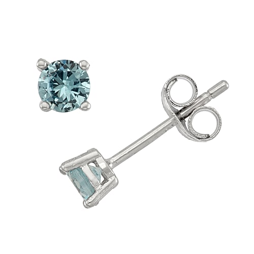 Click here for Lab Created Blue Cubic Zirconia Sterling Silver 4m... prices