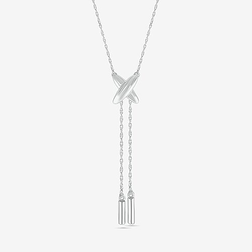 Click here for Lariat Style Womens 10K White Gold Y Necklace  One... prices
