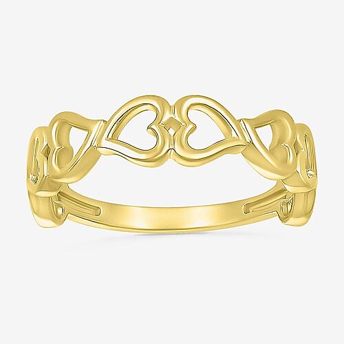 Click here for Womens 4.5MM 10K Gold Heart Band  7 prices