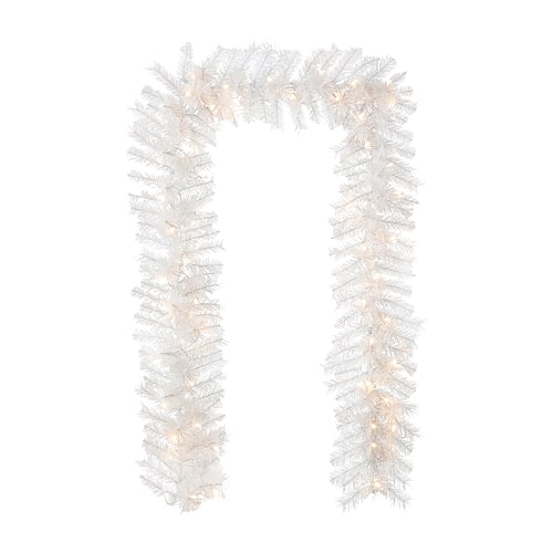Click here for Glitzhome 9ft Pre-Lit White Pine Christmas Indoor... prices
