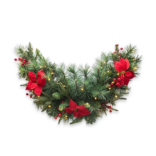 Click here for Glitzhome 3ft Pre-Lit Red Berries Swag  One Size... prices