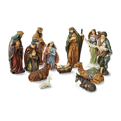 Click here for Glitzhome 12pcs Figurine Nativity Set  One Size  B... prices