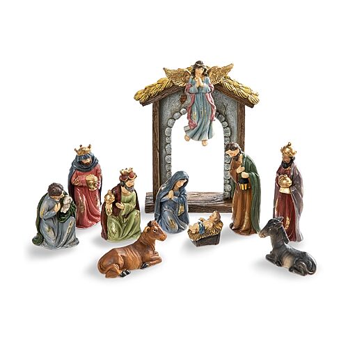 Click here for Glitzhome 11pcs Resin Figurine Nativity Set  One S... prices