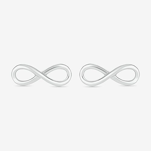 Click here for 10K Gold 4.3mm Infinity Stud Earrings  One Size prices
