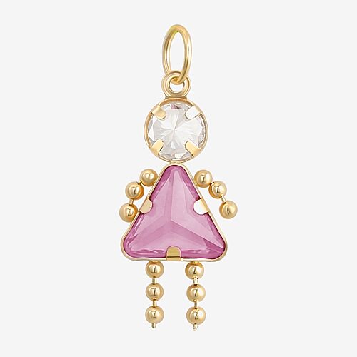 Click here for 10K Gold June Birthstone Babies Girl Charm  One Si... prices