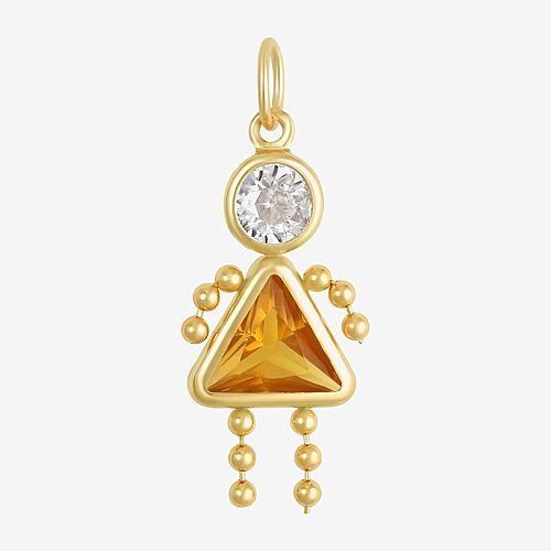 Click here for 10K Gold November Birthstone Babies Girl Charm  On... prices
