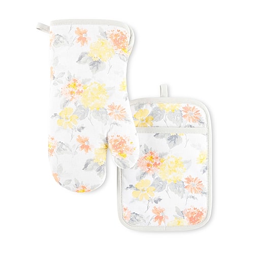 Click here for Martha Stewart Amber Floral 2-pc. Mitt + Pot Holde... prices