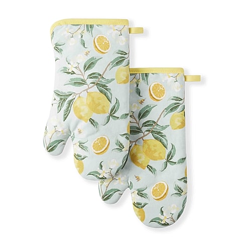 Click here for Martha Stewart Printed Oven Mitt 7 x 13 2 Pk - Yel... prices