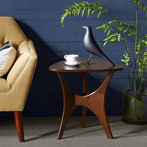 Click here for Ink+Ivy Blaze Triangle Wood Side Table - Pecan prices
