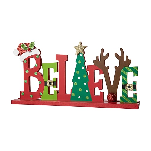Click here for Glitzhome Wooden Christmas Tabletop Decor  One Siz... prices
