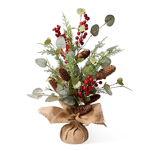 Click here for Glitzhome Floral Christmas Tabletop Tree  One Size... prices