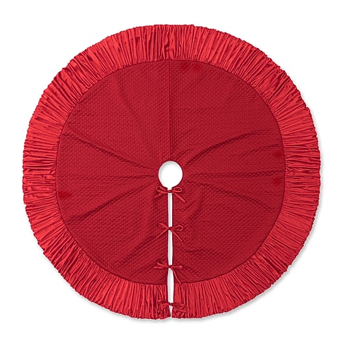 Click here for Glitzhome Red Velvet Christmas Indoor Tree Skirt... prices