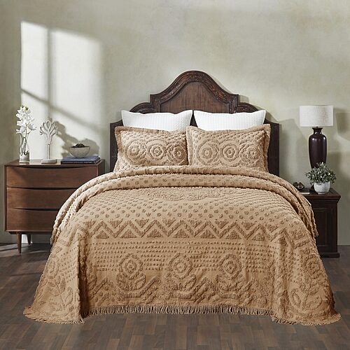 Click here for Better Trends Heirloom Bedspread Set  One Size  Br... prices