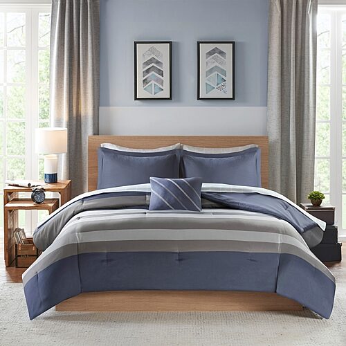 Click here for Intelligent Design Marsden Striped Comforter Set... prices