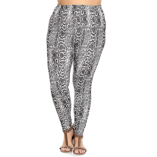 Click here for Plus Size White Mark(R) Snake Leggings prices